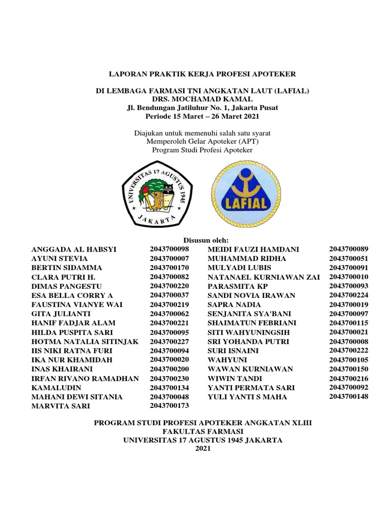 Laporan Umum Industri LAFIAL | PDF