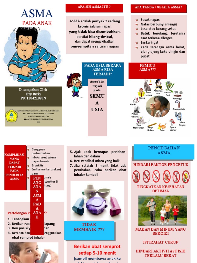 Leaflet ASMA PADA ANAK | PDF