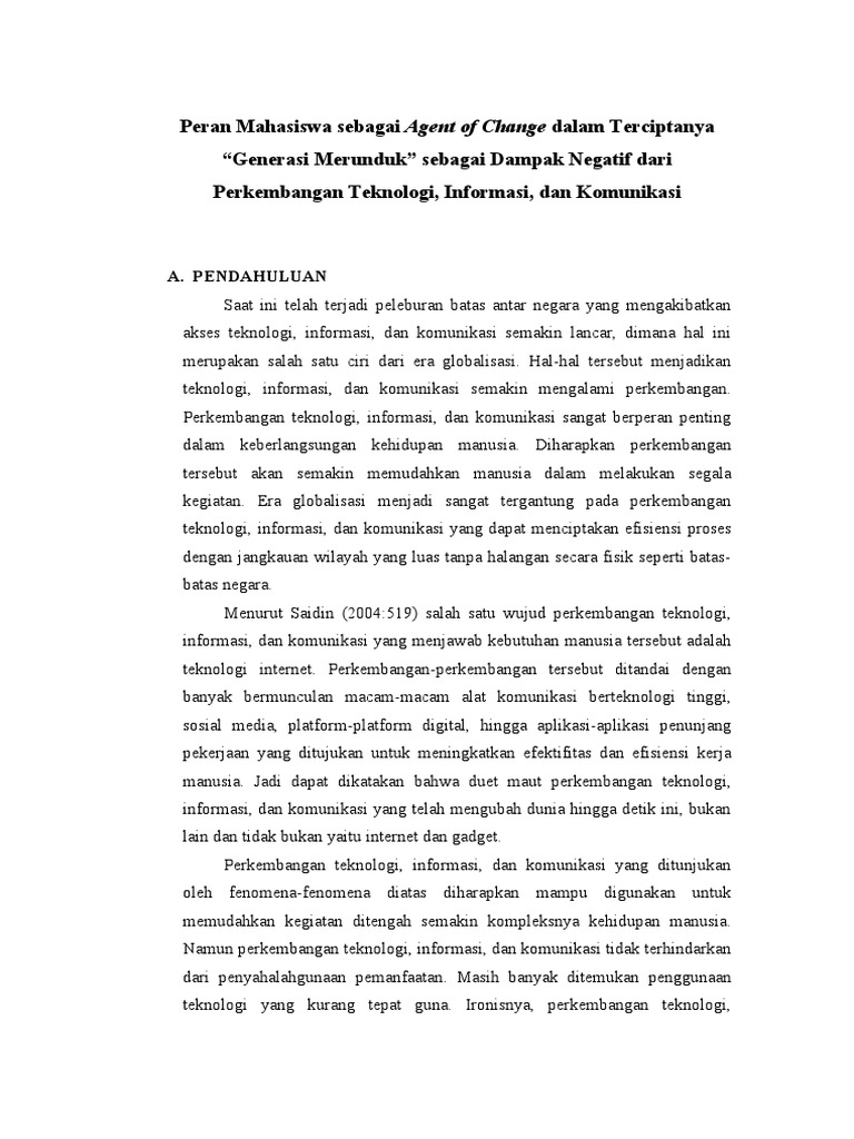 Contoh Essay | PDF