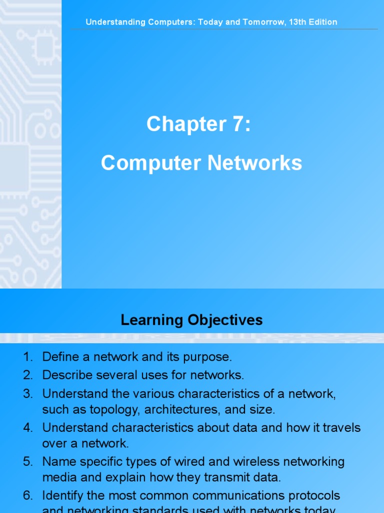 Computer Networks: Understanding Computers: Today and Tomorrow, 13th ...