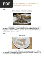 Region Xiii and Barmm Cuisine | PDF | Foods | Cuisine