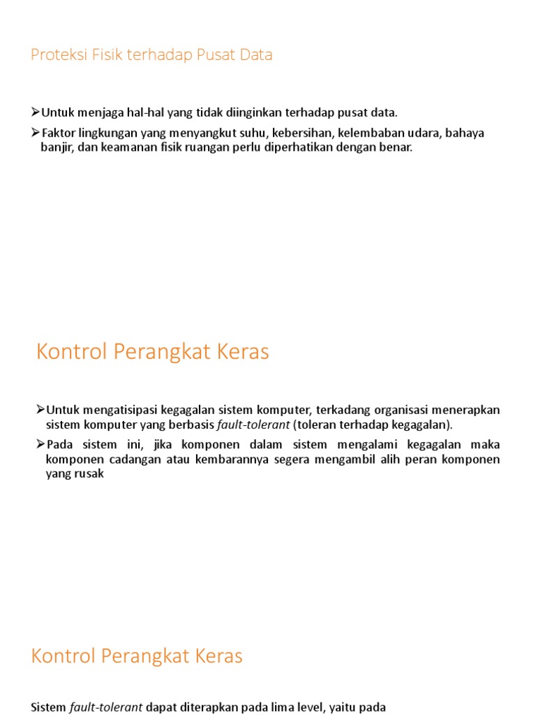 Materi Proteksi Fisik Terhadap Pusat Data | PDF