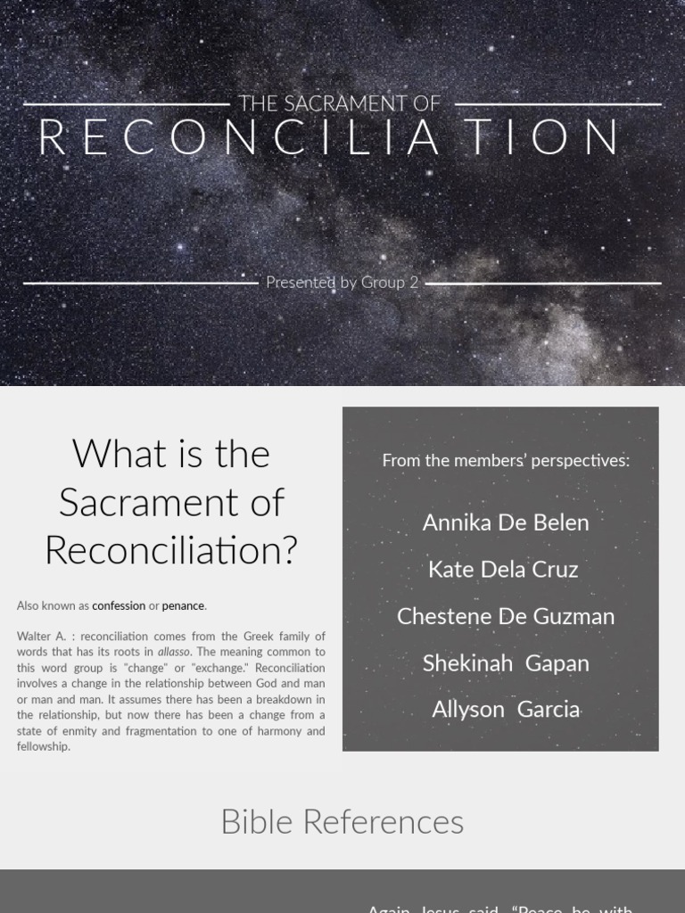 The Sacrament of Reconciliation | PDF | Confession (Religion) | Penance