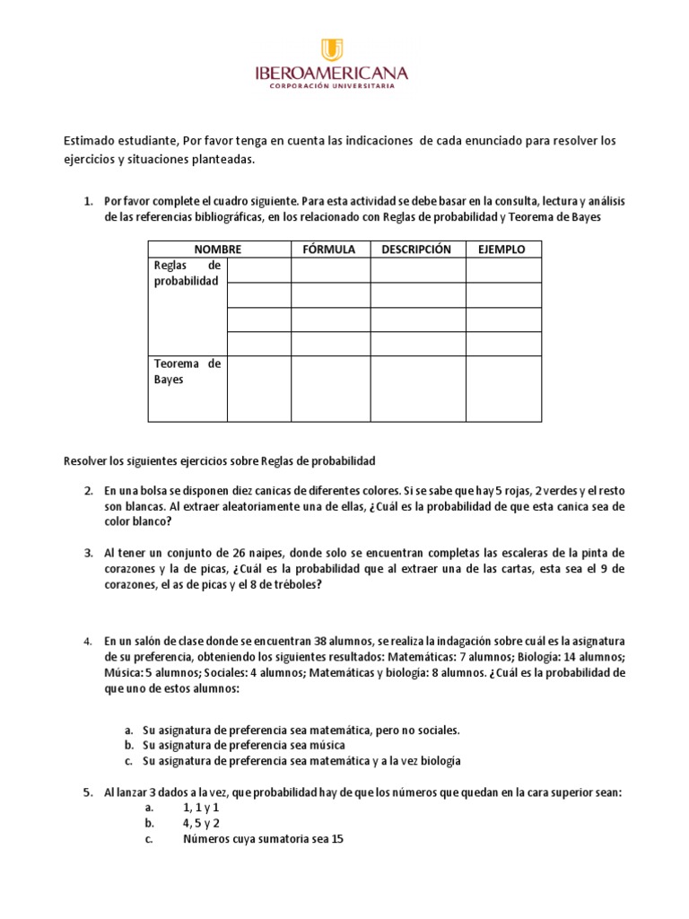Actividad de Probabilidad 2 | PDF | Probabilidad | Matemáticas