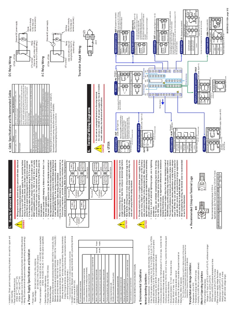 Yokogawa UT35-UT32A - Part2 | PDF | Power Supply | Relay