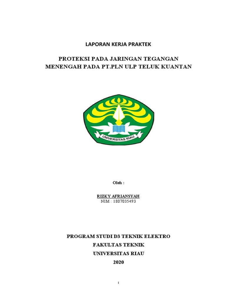Laporan - KP - Jurusan Teknik Elektro | PDF