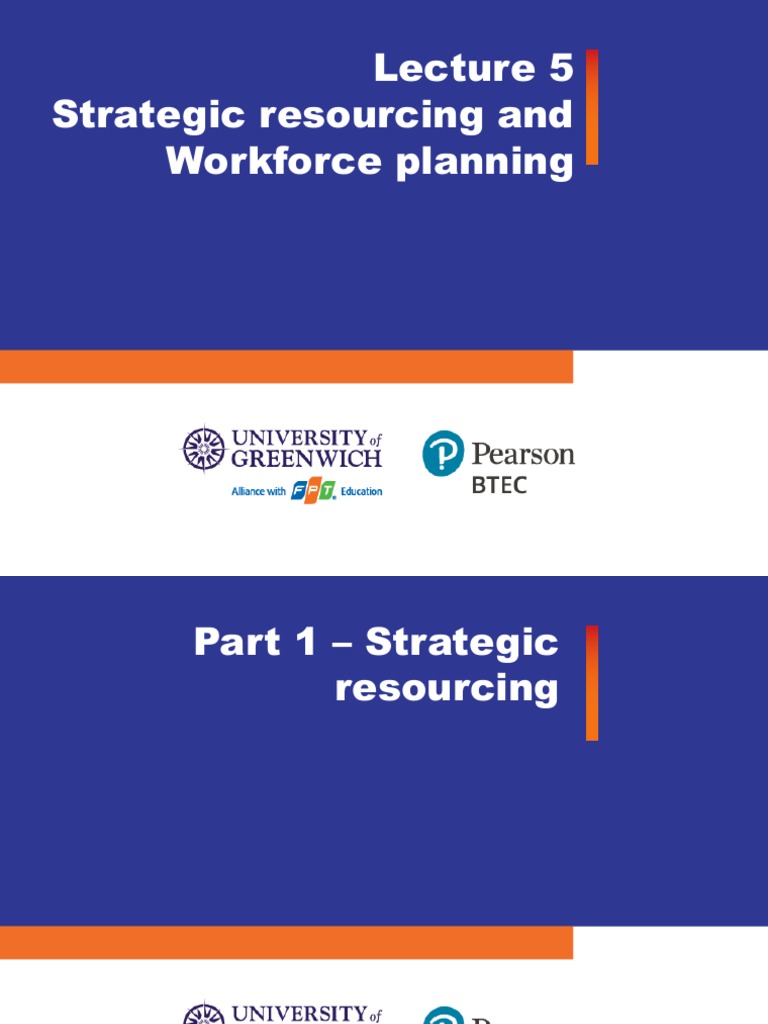 Lecture 5 - Strategic Resourcing - WP | PDF | Human Resource Management ...