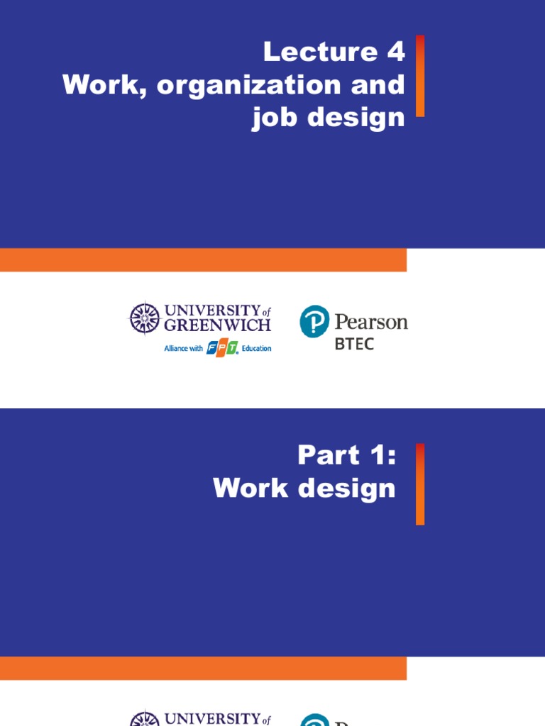 Work and Job Design Overview | PDF | Competence (Human Resources ...