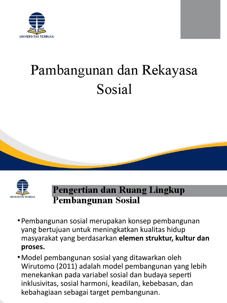 Materi 3 Pembangunan Dan Rekayasa Sosial | PDF | Politik