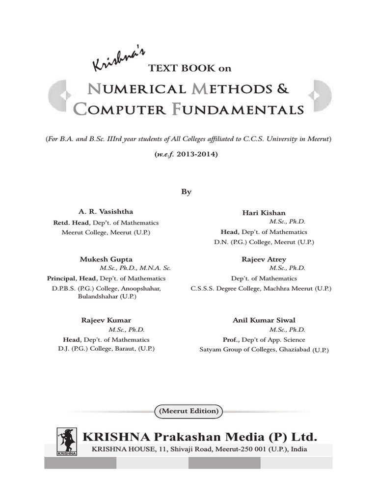 Numerical Methods | PDF | Function (Mathematics) | Polynomial