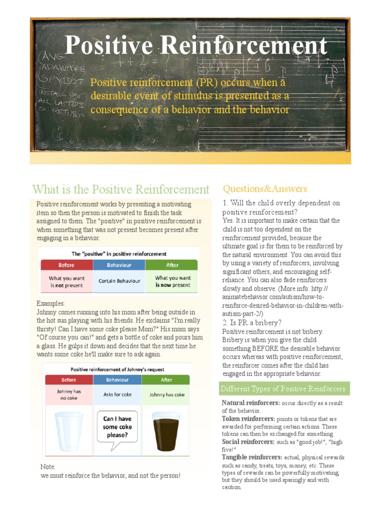 Positive Reinforcement | PDF | Reinforcement | Behavior