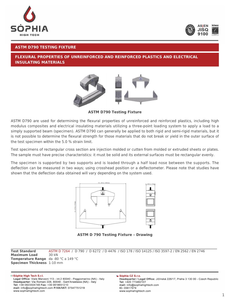 Astm D790 Testing Fixture | PDF | Bending | Fibre Reinforced Plastic