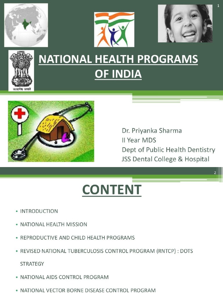 National Health Programs of India | PDF