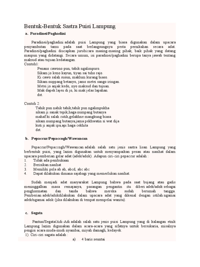 Macam Macam Puisi | PDF | Puisi