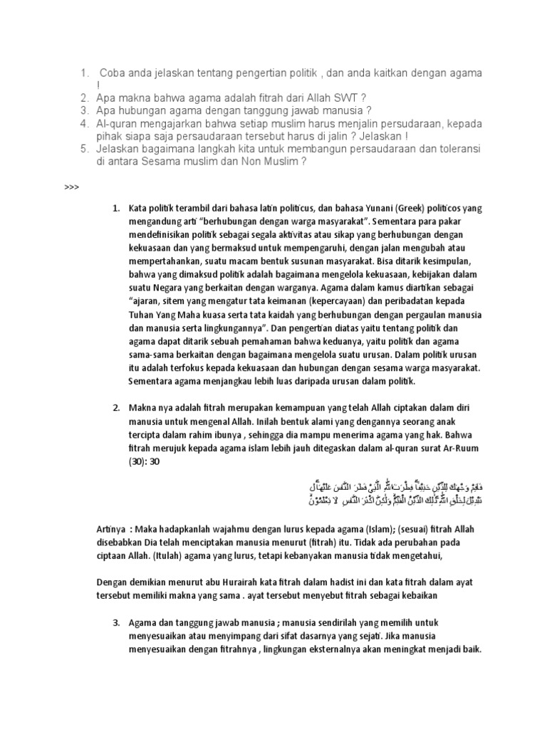 Diskusi 8 Pendidikan Agama Islam | PDF