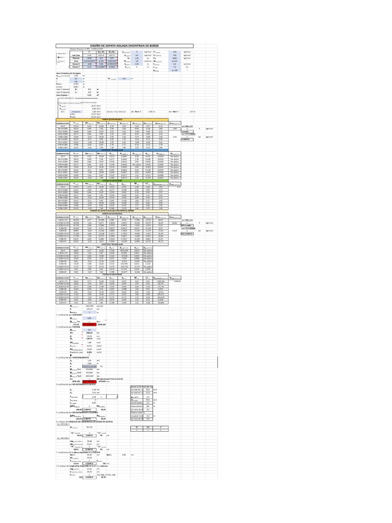 Diseño de Zapata Excentrica de Borde Adrian Mateo B. | PDF