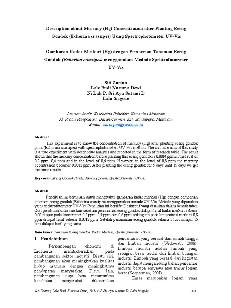 Uts Review Jurnal Spektroskopi | PDF | Sains & Matematika