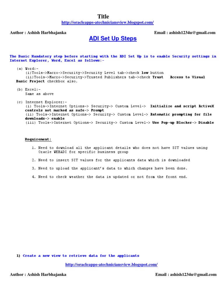 WEBADI - A Sample Implementation | PDF | Application Programming Interface | Oracle Database
