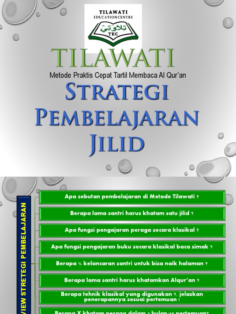 Strategi Pembelajaran Jilid | PDF