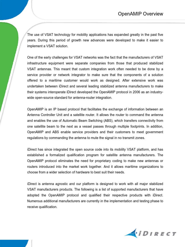 OPENAMIP | PDF | Very Small Aperture Terminal | Router (Computing)