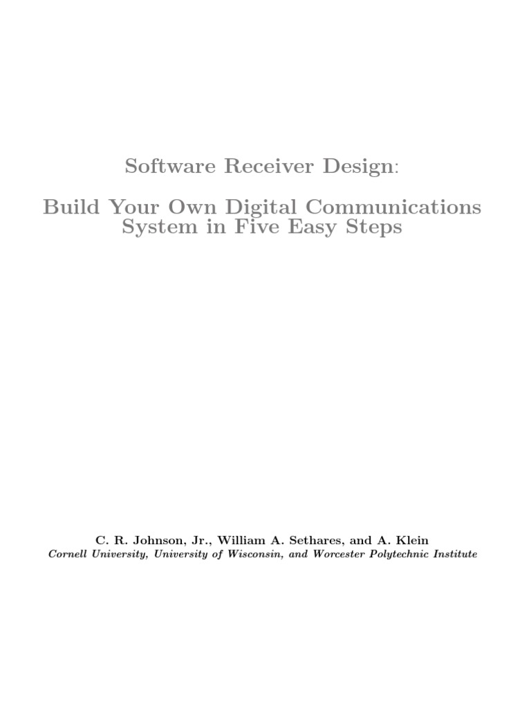 Software Defined Radio | PDF | Modulation | Data Transmission