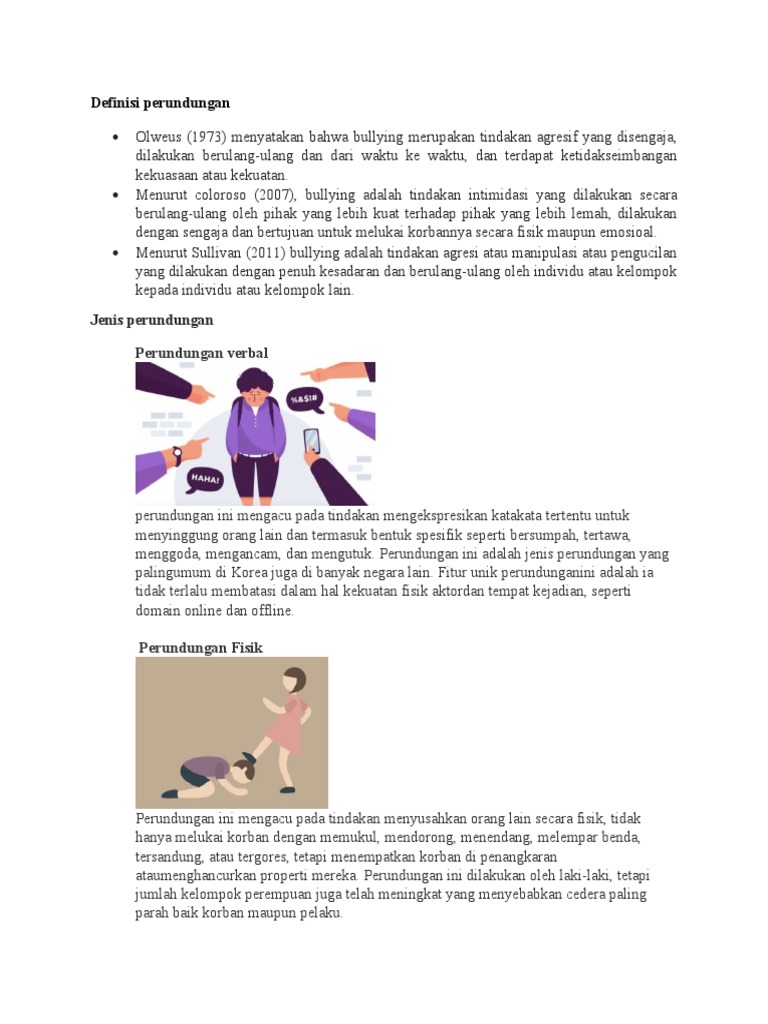 Definisi dan Jenis Perundungan | PDF