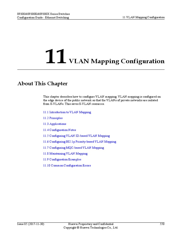4-VLAN Mapping Configuration | PDF | Computer Network | Network Switch