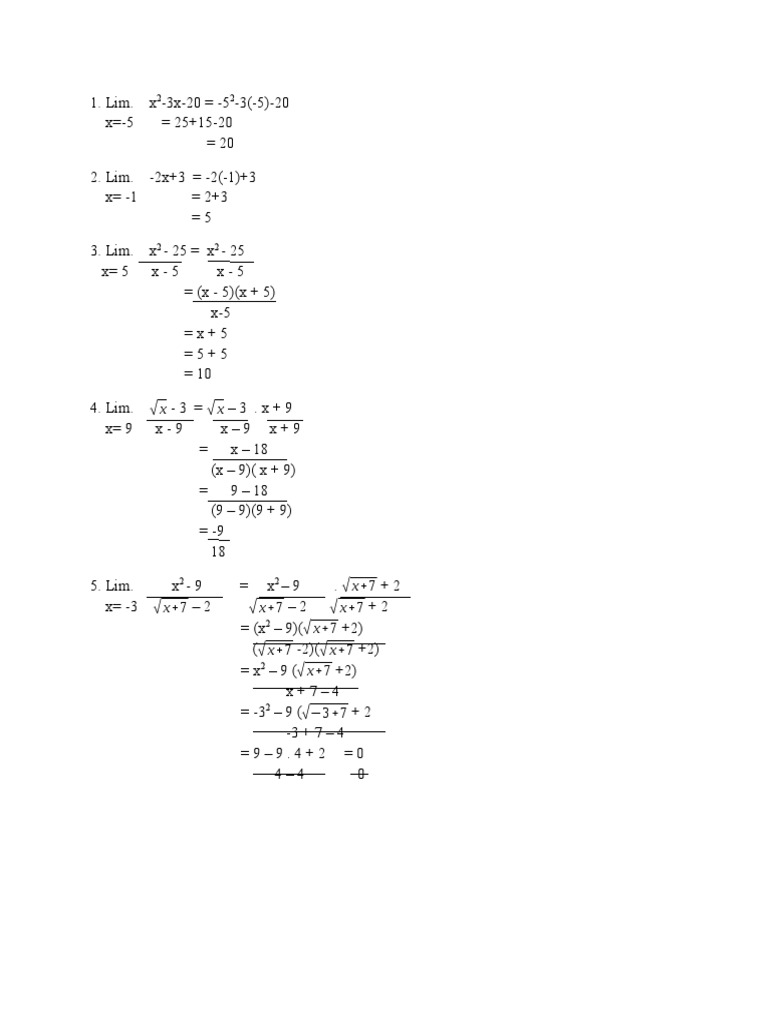 Tugas Limit | PDF | Teaching Methods & Materials | Home & Garden