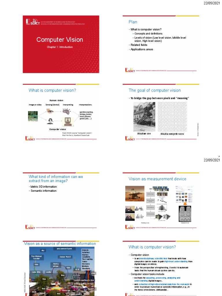 Computer Vision Essentials | PDF | Computer Vision | Cognition