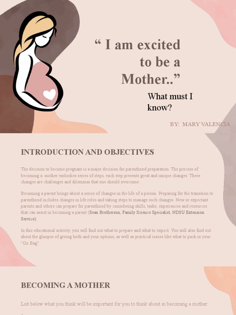 Pregnancy - Preparing To Be A Mom | PDF | Childbirth | Pregnancy