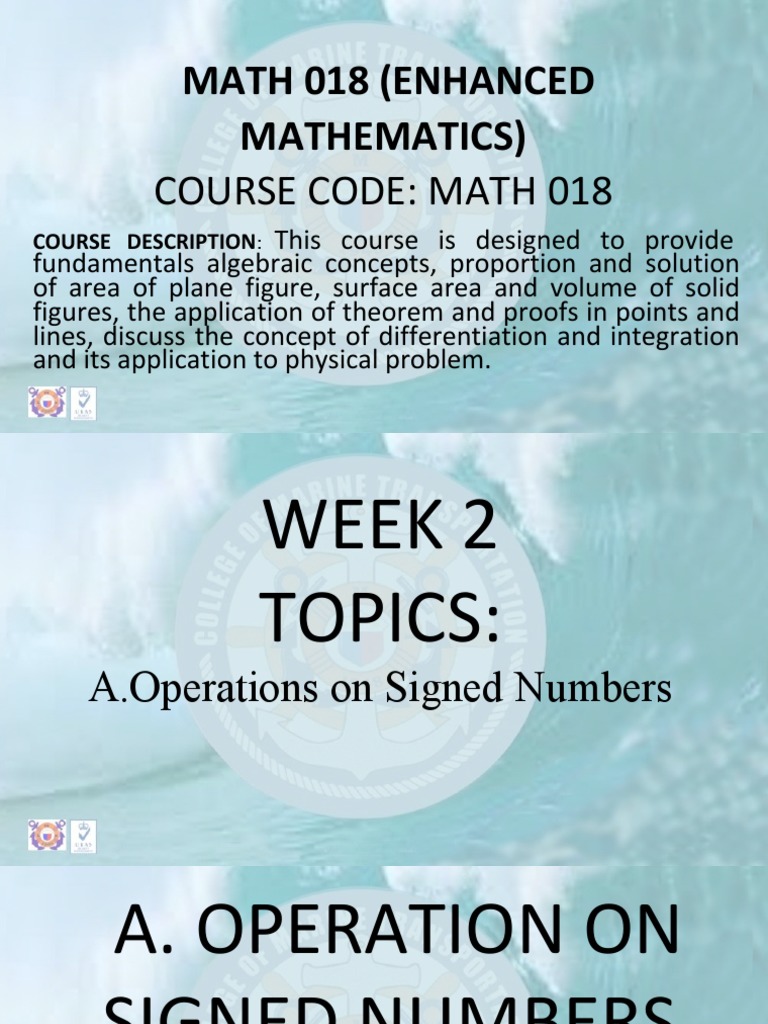 Math 018 (Enhanced Mathematics) | PDF | Mathematics | Multiplication