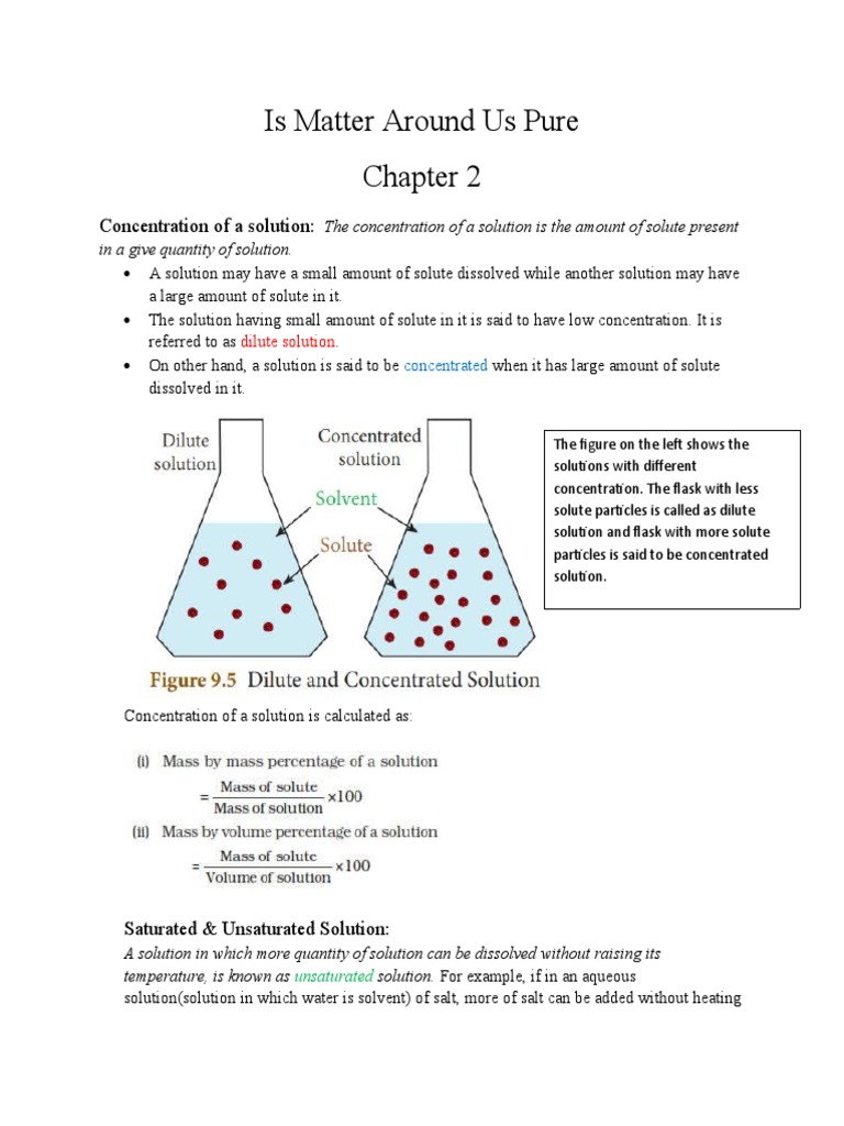 Chemistry Lesson 2 Notes Part 2 | PDF | Solution | Solubility