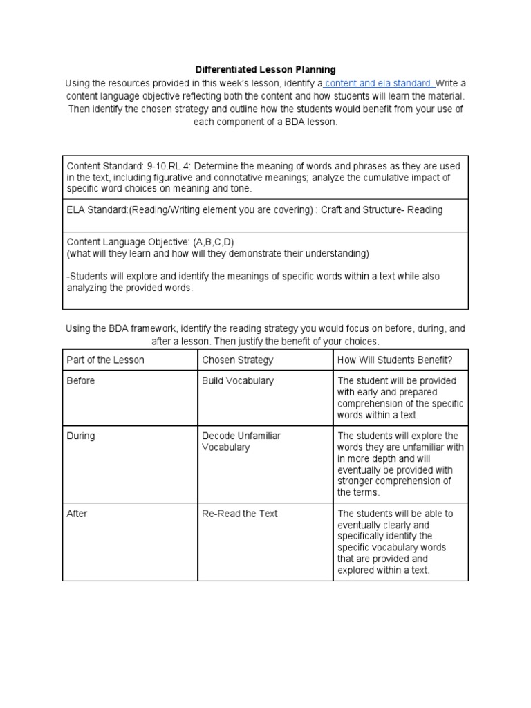 Cutler Goodwin Copy of Planning For Learning Document 1 | PDF | Reading ...