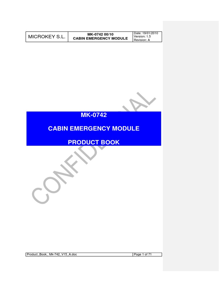 Product - Book - Mk-742 - V15 - A | PDF | Telephone | Elevator