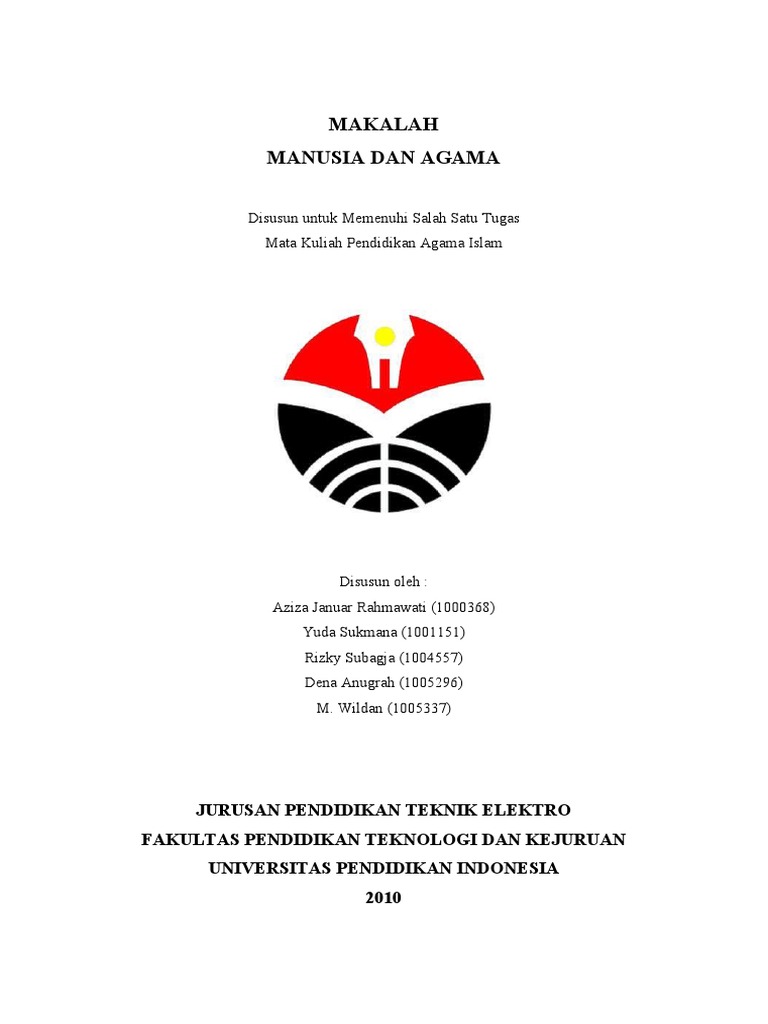Makalah Manusia Dan Agama | PDF | Filsafat | Sains & Matematika