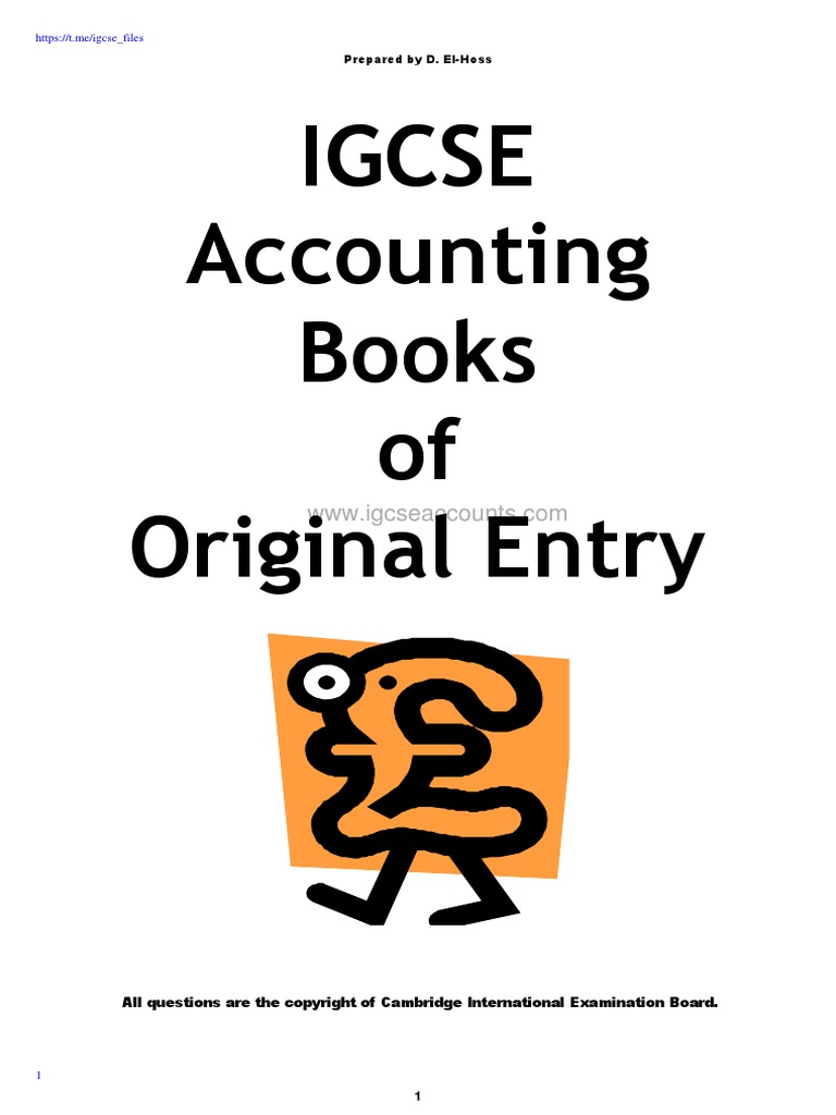 IGCSE IGCSE Cambridge Accounting (0452) MS For Classified | PDF ...