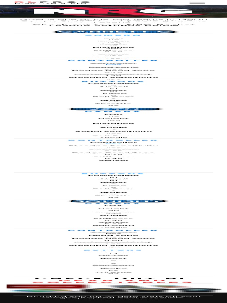 NRG RocketLeague Settings Controller & Camera | PDF | Vehicles ...