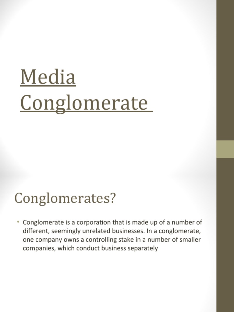 Media Conglomerate Mergers and Impact | PDF | The Walt Disney Company ...