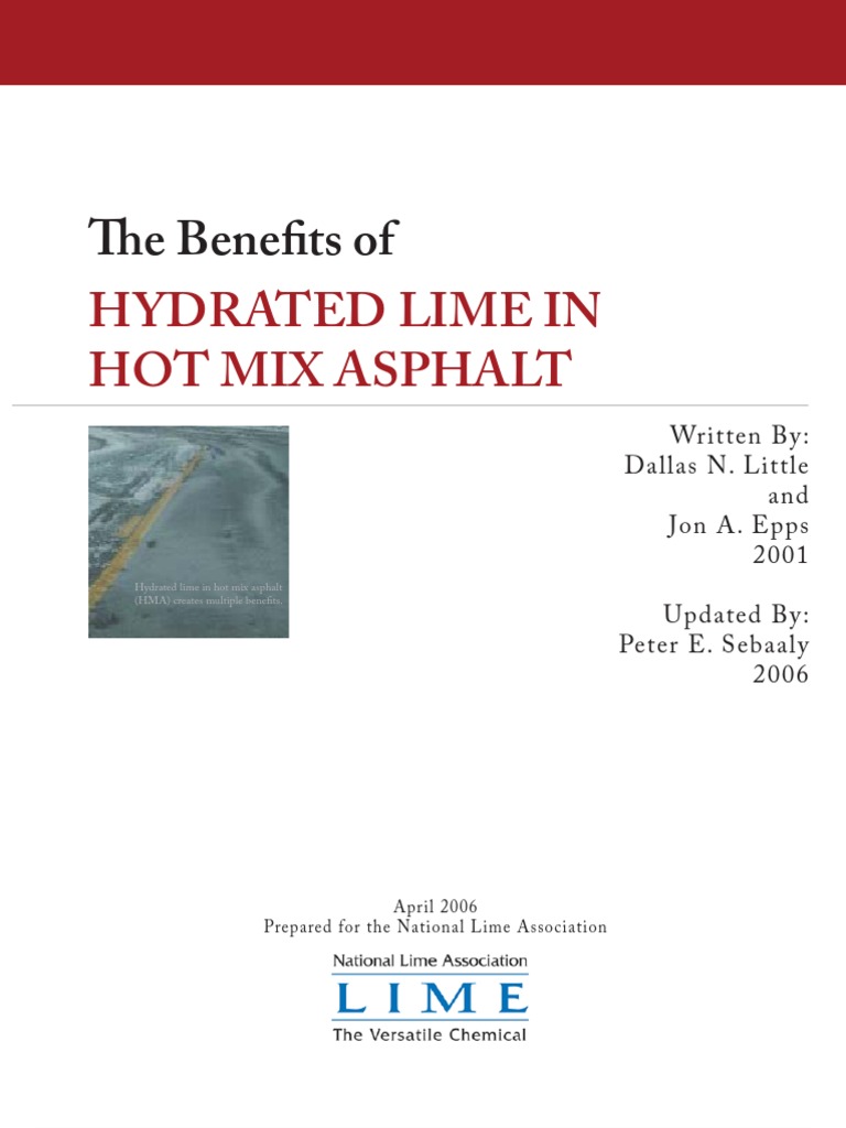 Benefits Hydrated Lime Hot Mix Asphalt | PDF | Road Surface | Asphalt