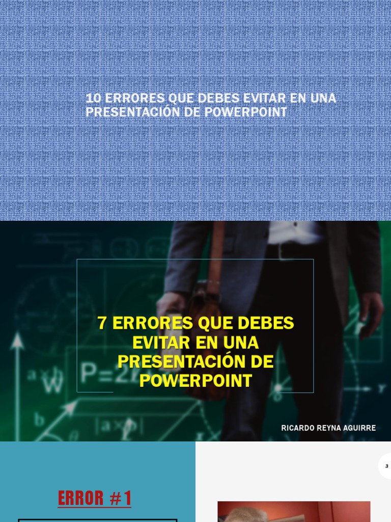 4444 10 Errores Que Debes Evitar en Una Presentacion-1584930467 | PDF ...