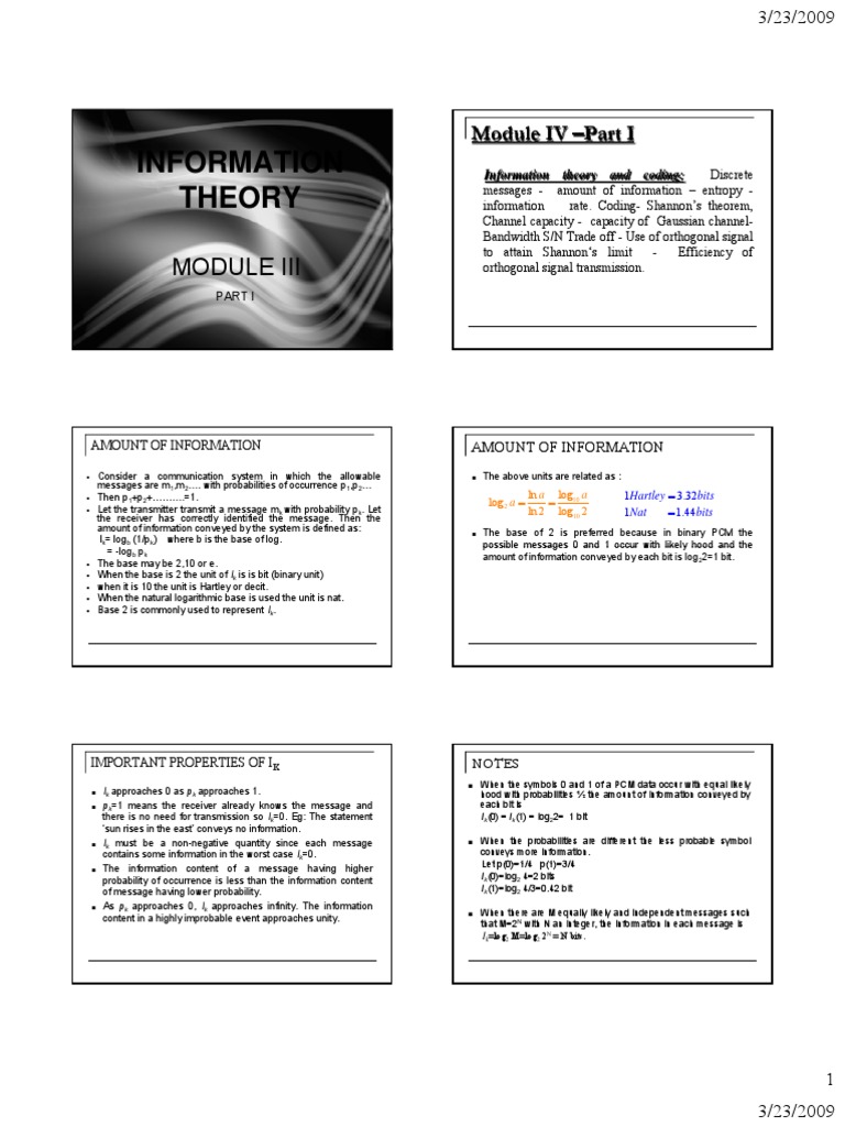 DC Digital Communication MODULE IV PART1 | PDF | Bit | Code