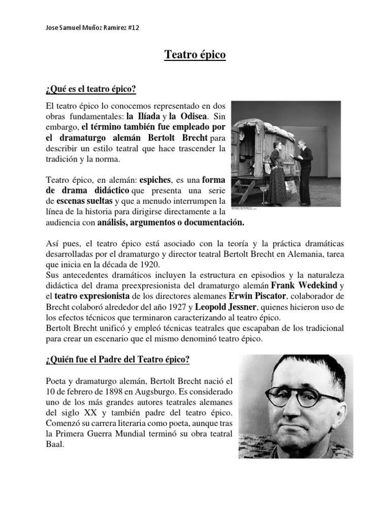 Teatro Épico | PDF