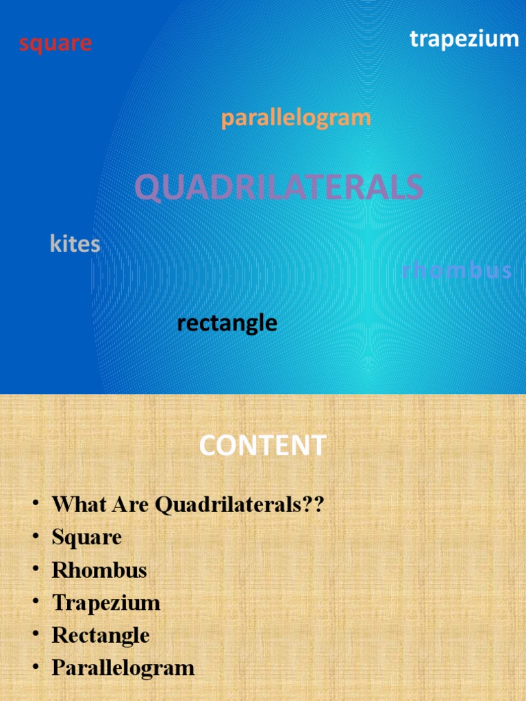 Quadrilaterals | PDF | Rectangle | Geometric Shapes