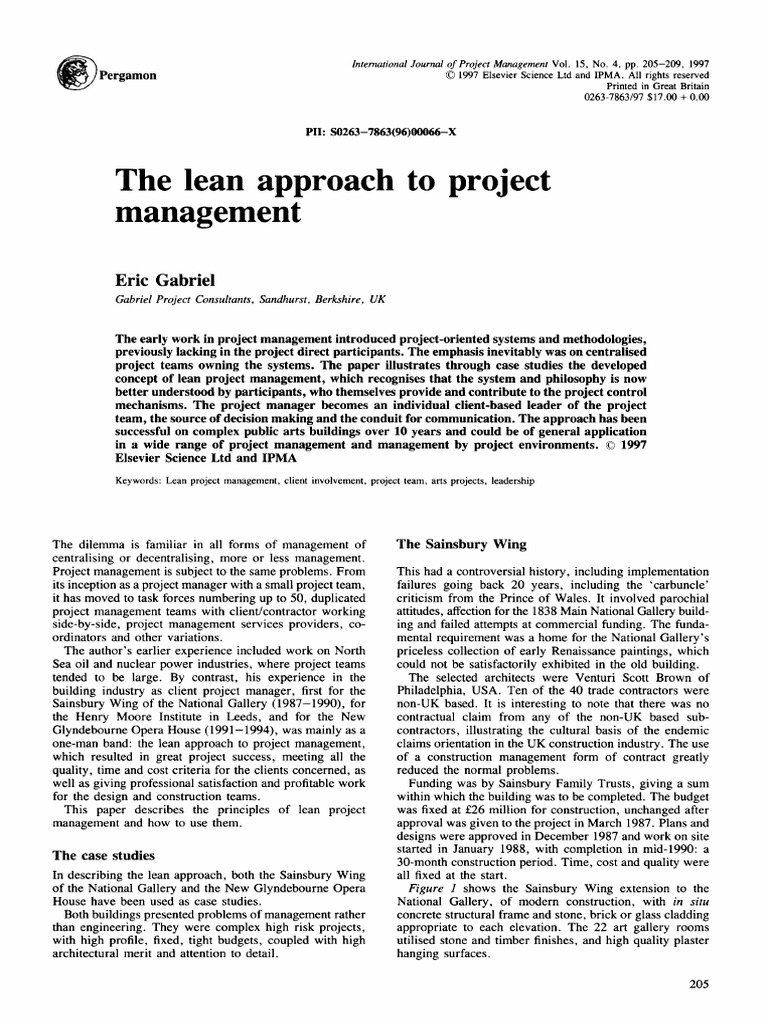 The Lean Approach To Project Management | PDF | Project Management ...
