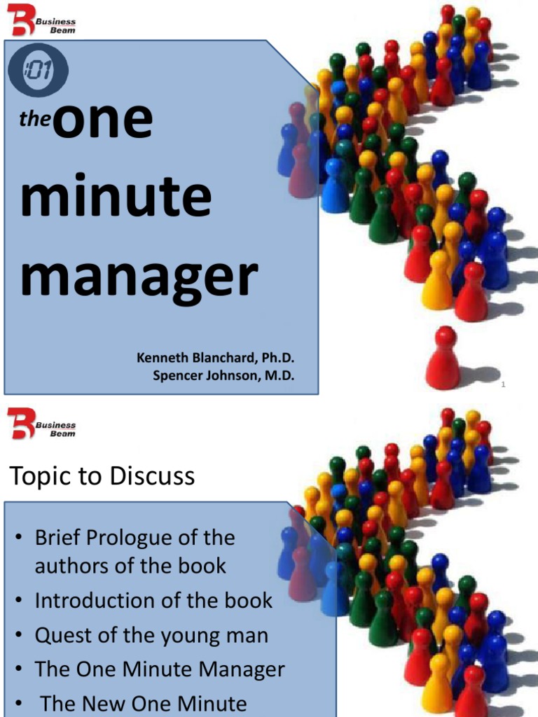 One Minute Manager | PDF | Goal Setting | Psychological Concepts