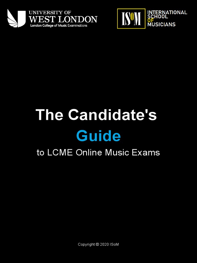 Candidate's Guide To LCME Online Music Exams - Instruments | PDF | Test ...