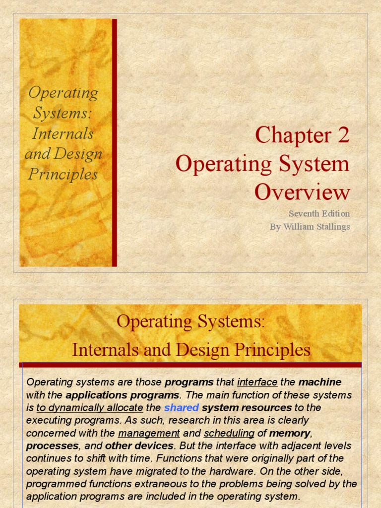 Operating System: Operating Systems: Internals and Design Principles ...