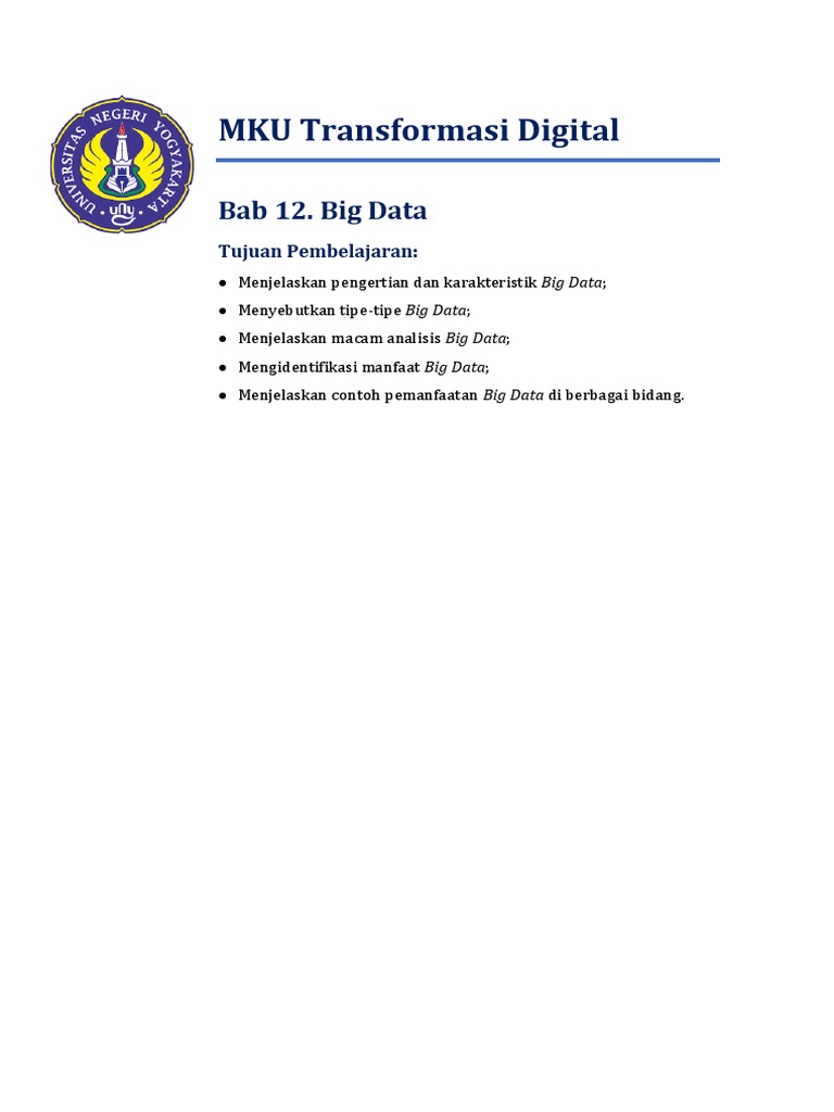 BAB 12. Big Data | PDF