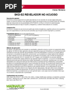 Ficha Técnica Magnaflux Penetrante SKL-SP1 (Español) | PDF | Solvente ...