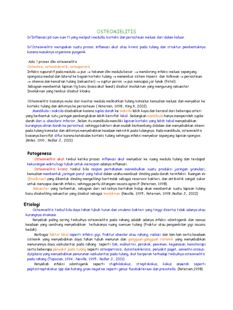 OSTEOMIELITIS | PDF | Ilmu Sosial | Sains & Matematika